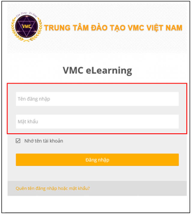 HƯỚNG DẪN ĐĂNG NHẬP VÀ SỬ DỤNG HỆ THỐNG VMC-ELEARNING - OME Trung tâm Đào tạo & Chăm sóc sức ...